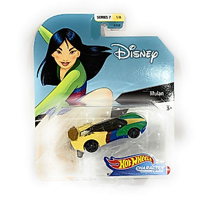Hot Wheels Disnery Pixar Character Cars Series 7-1/64 Scale Mulan Vehicle(1/6)