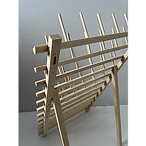 2 - 66 Large Spool Cone Wood Thread Racks (Holds 132 Spools) Hardwood, Freestanding or Wall Mount | Perfect for Large King Size Cones | For Sewing, Embroidery, Quilting, & Specialty Thread Storage