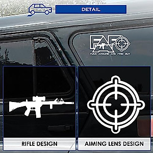 Aolamegs 3pcs Fuck Around and Find out Funny Car Stickers - FAFO Fuck Around Find out Warning Vinyl Sticker for Laptop/Car/Truck/Window/Bumper, Protected by F Around and Find out Offensive Transfer Decals