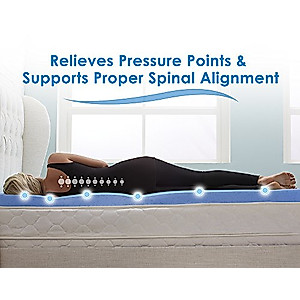 Serta 3" Lasting Dream Plus Gel-Infused Memory Foam Mattress Topper, Twin