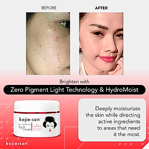 Kojie San Face & Body Complete Brightening Mini Set - 65 Gram x 2 Bars Soap, Body Lotion, Face Cream, and Facial Cleansing Brush