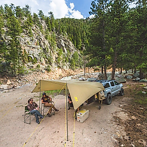 Slumberjack Roadhouse Tarp, Hunting Camping & Overland Shelter, Khaki