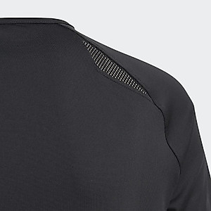 adidas unisex-youth Hi Lo Jersey Black/White Small