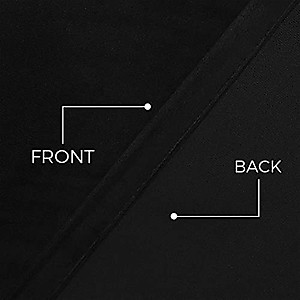 Topfinel Black Blackout Velvet Curtains 90 inches Long for Living Room, Grommet Brightens Thick Vertical Backdrop Drapes for Cinema/Room Dividers, W52 x L90 Each Panel, 2 Panels