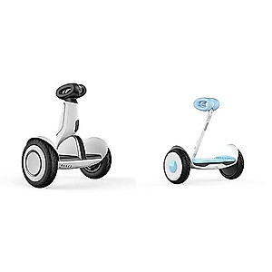 Segway Ninebot S-Plus Smart Self-Balancing Electric Scooter, White Large & Ninebot S Kids, Smart Self-Balancing Electric Scooter, 800 Watts