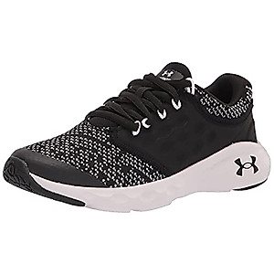 Under Armour Girls' Grade School Charged Vantage Knit, Black (001)/Cool Pink, 6 M US