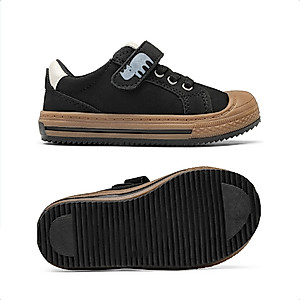 DREAM PAIRS Toddler Sneakers Boys Girls Casual Shoes Kids Storybook Lightweight Walking Skate Shoes,Size 8 Toddler,Black,SDFS222K