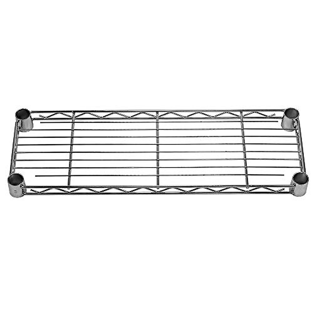 Shelving Inc. 8" d x 24" w Chrome Wire Shelving with 2 Shelves