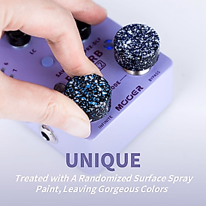 MOOER Metal Crush FT-MRB05 Universe Series Colorful Metal Footswich Toppers for Guitar Effects Pedal, Bass Effects Pedal