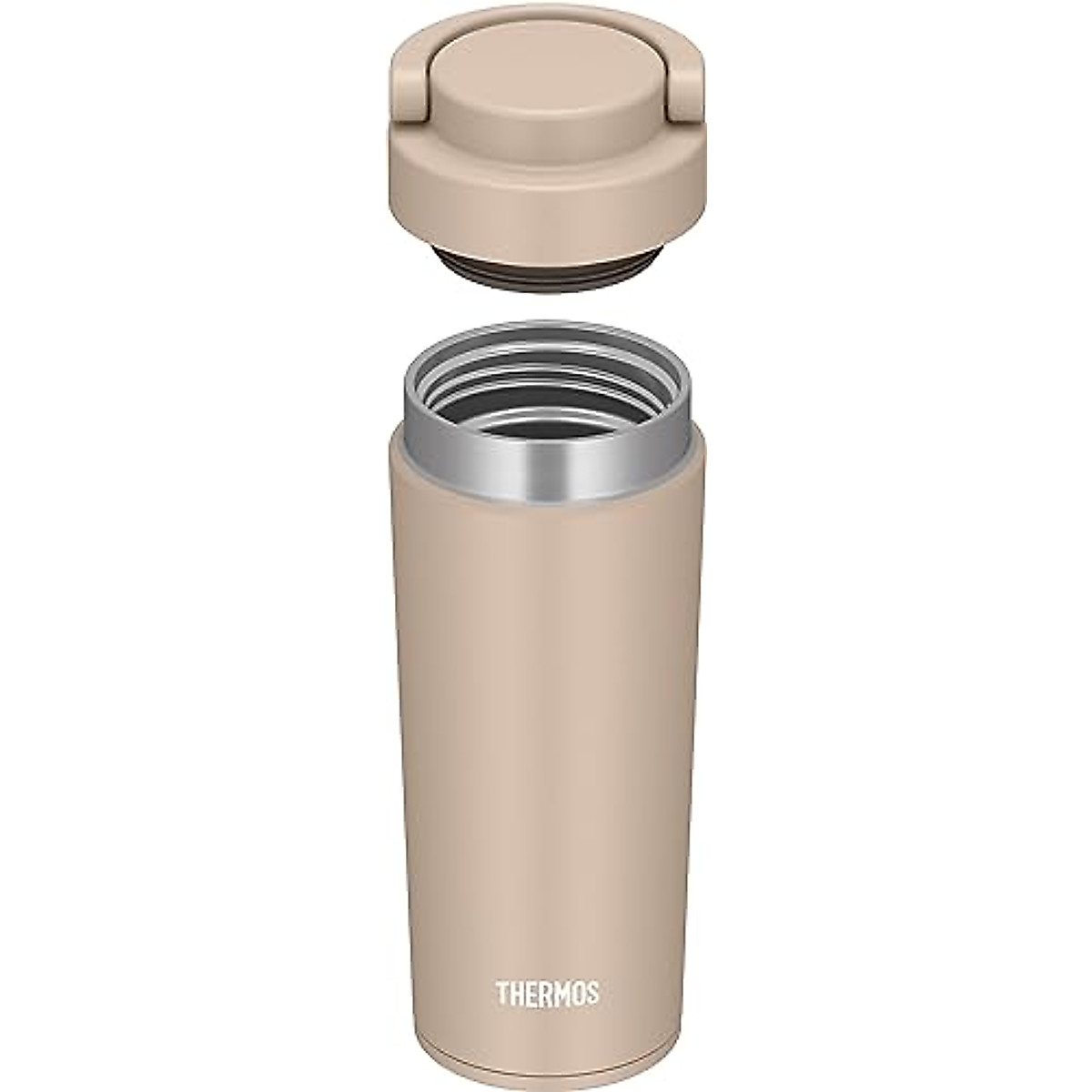Thermos JOV-420 CL Vacuum Insulated Portable Tumbler with Carry Handle, 14.2 fl oz (420 ml), Cafe Latte