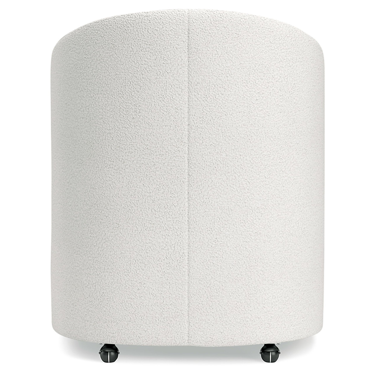 Signature Design by Ashley Korestone Contemporary Upholstered Home Office Desk Chair with Casters, White