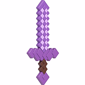 Mattel Minecraft Enchanted Sword, Kid-Sized Wearable Accessory for Role-Play & Costumes