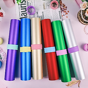 VINYL FROG 12 Pcs Rainbow Silicone Slap Bracelets, 6 Colors Slap Bracelet Wristbands Soft and Safe for School Party DIY Painting Favors Craft Project, 8.5 Inch x 1 Inch