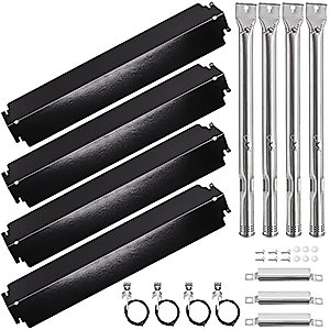 Yiming Grill Replacement Parts for Charbroil 463244011, 463247310, 463243812, 463257010, 463247009, 463257110, 463270614, 463247109 Gas Grills, Pipe Burner, Heat Plate, Carryover Tube, Igniters.