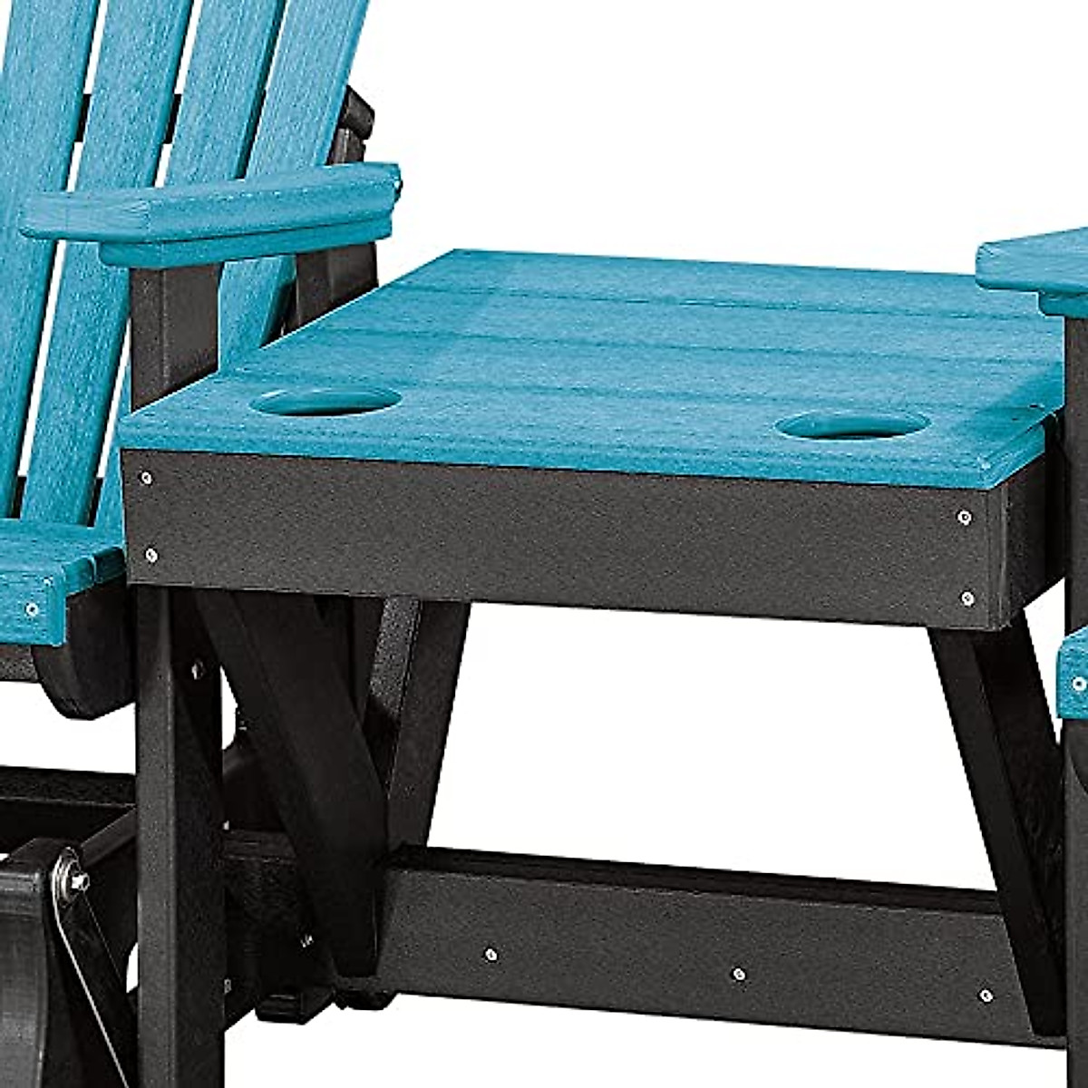 American Furniture Classics 515ARB-K Double Glider, One Size, Aruba Blue/Black