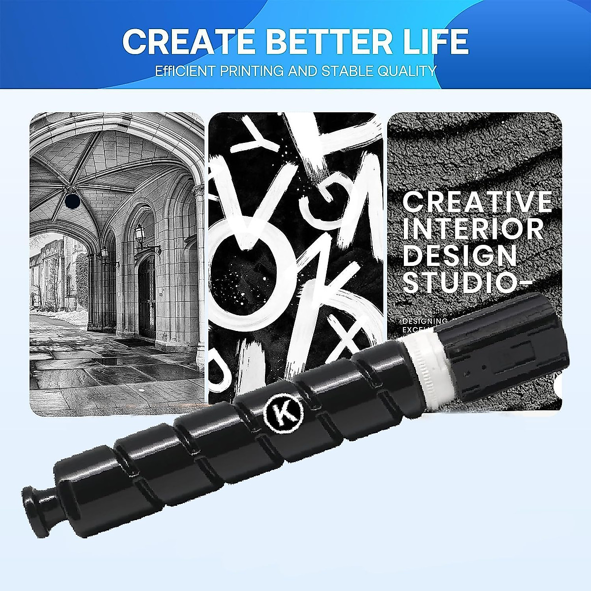 SAIBOYA GPR-63 GPR63 Black High Yield Toner Cartridge Remanufactured GPR 63 (4766C003AA) Toner Replacement for imageRUNNER Advance DX 6855i 6860i 6870i Printer