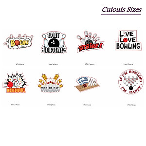 8pcs Bowling Birthday Party Hanging Swirls Bowling Party Ceiling Streamers Decorations for Bowling Ball Themed Kids Boy Girl Man Women Fun Birthday Baby Shower Party Supplies