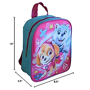 Ruz Paw Patrol Little Girl 10 Inch Mini Backpack (Blue-Pink)