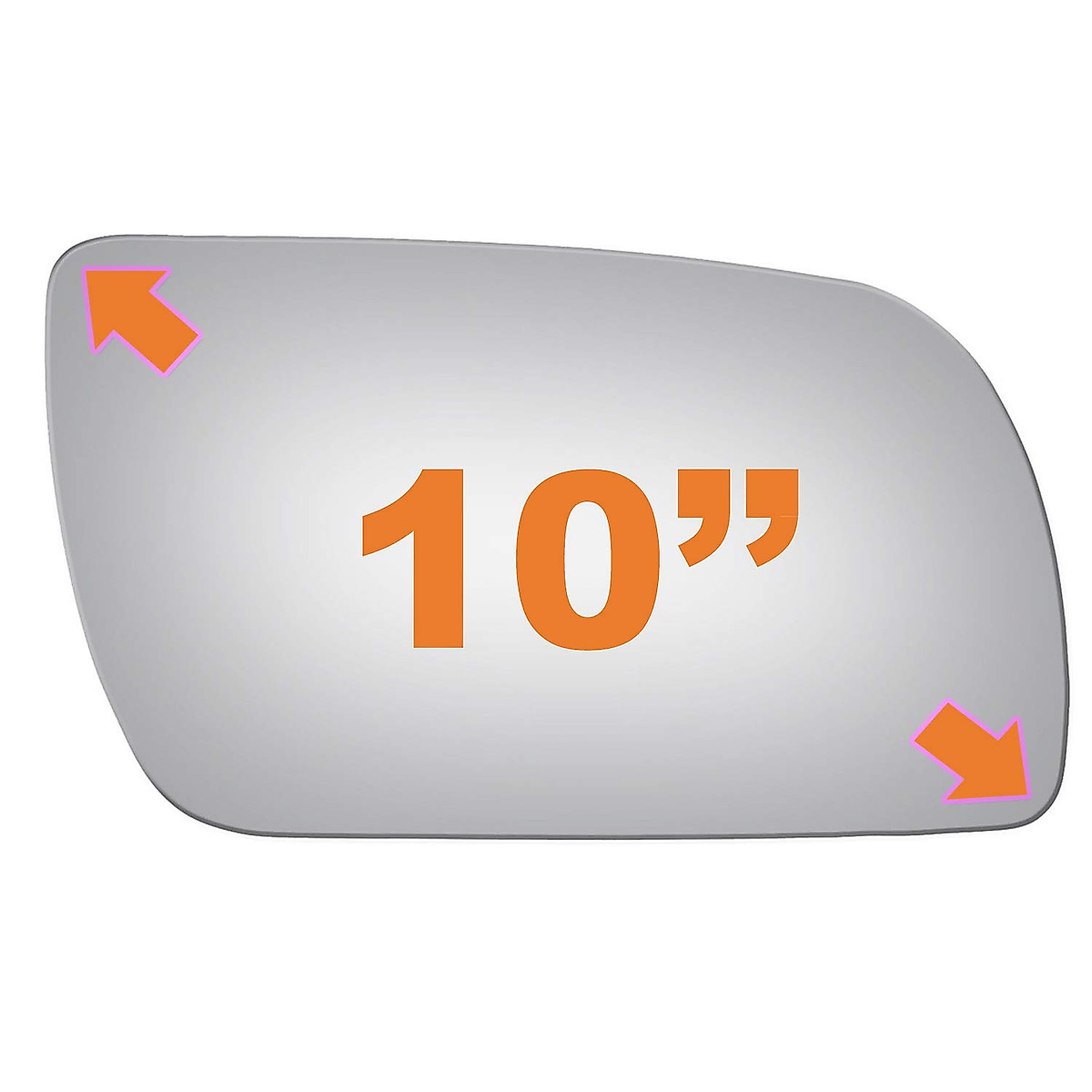 WLLW Mirror Glass Replacement for CHEVY GMC 1992's - 2000's Truck Passenger Side