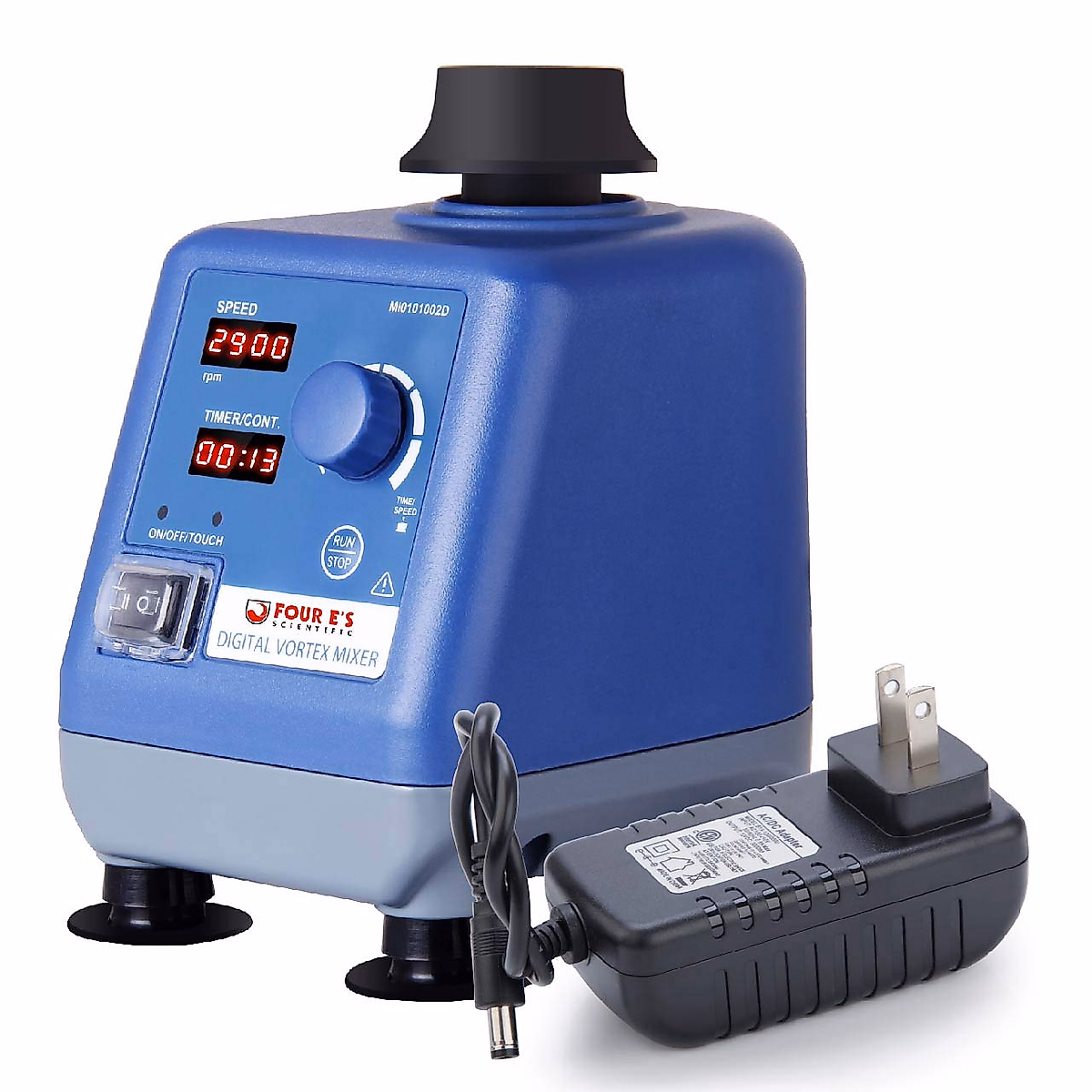 Laboratory Vortex Mixer, 0-3000RPM, LED Display Lab Vortex Shaker, Touch & Continuous Function, for Test Tubes Acrylic Paints Ink