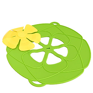 2 PCS Spill Stopper Multipurpose Lid Cover, Silicone Boil Over Safeguard Pot For Cooking Chef Boil No More, Pampered Kitchen Tool Anti Pan Flower Preventer Overflow Water Boiling, Lids Pots Safe