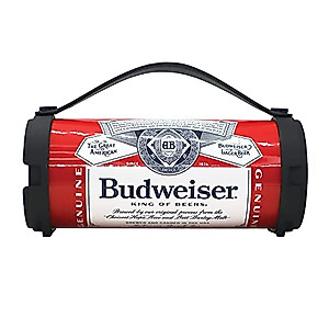 Budweiser Bluetooth Speaker Bazooka Speaker Portable Wireless Speaker with Rechargeable Battery Ideal for Indoor and Outdoor Activities Loud and Bass Audio Sound Easy to Carry Anywhere with FM- Radio