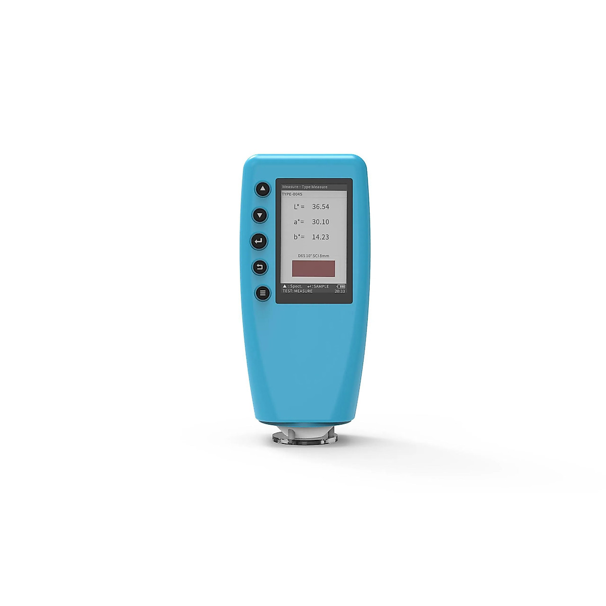 New Portable Simplified Colorimeter WR10QC Digital Color Reader, Apertures 8mm, Color Simulation, ΔE*ab<0.1, CIELAB, Wavelength: 400-700nm