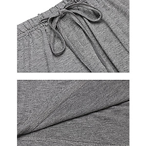 Avidlove Women's Shorts Pajama Set Short Sleeve Sleepwear Nightwear PJS S-XXL,Grey,Large