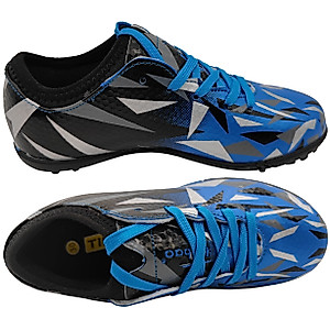 tiebaoGanar Turf Soccer Shoes Kids Football Boot Boys Girls Cleat Sneaker TBG-S76516/Blue-36