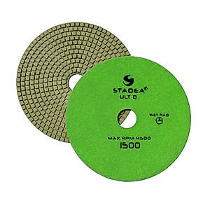 Stadea PPW266B Diamond Polishing Pads 7 Inch Set For Marble Concrete Stones Terrazzo Granite Floor Polishing