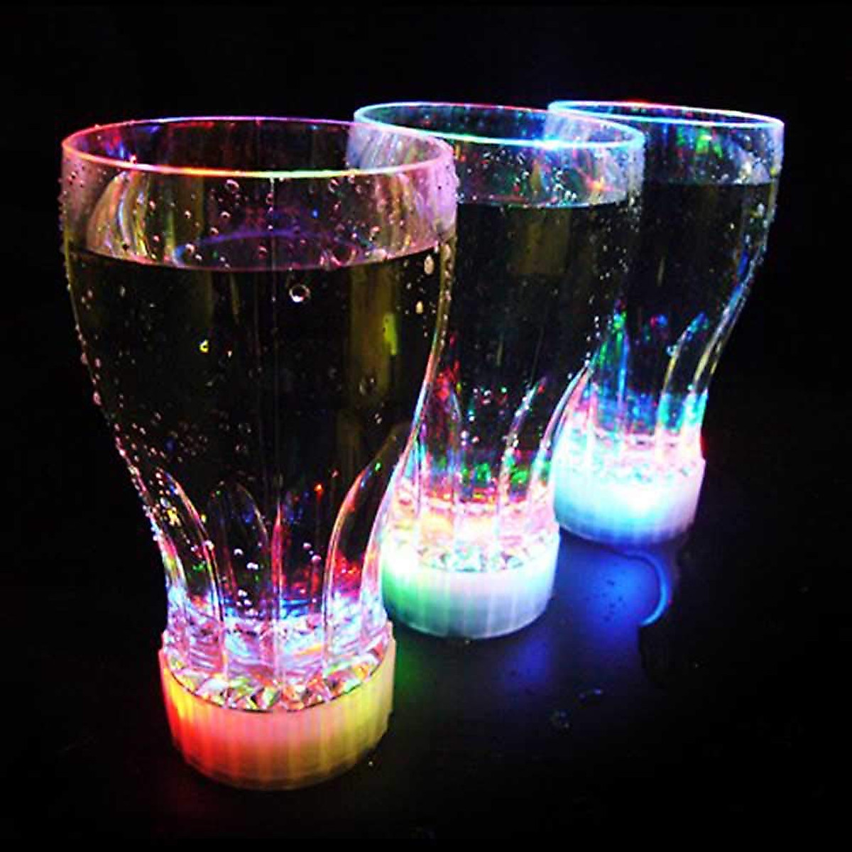 Flashing Panda LED Light-Up Flashing Cola / Juice Party Cup, 11 oz, Multi-Color