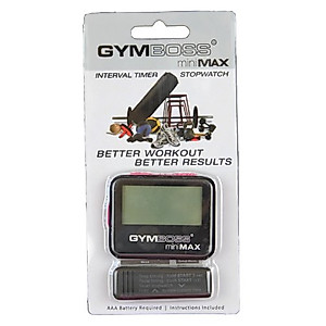 Gymboss miniMAX Interval Timer and Stopwatch - Black/Pink SOFTCOAT