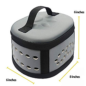Portable Small Animal Guinea Pig Hedgehog Hamster Carrier Bag Box with Soft Mat Zipper Breathable Small Guinea Pig Chinchillas Hamster Hedgehog Car Carrier Case Handbag for Small Animals Carriers