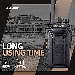 Retevis RT27 Walkie Talkies Long Range,Two Way Radios Rechargeable, Handheld VOX Hands-Free, Commercial 2 Way Radio with USB Charger Base, for Education, Construction, Warehouse,Church (10 Pack)