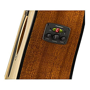 Fender CD-60SCE Dreadnought Cutaway Acoustic Electric Guitar, with 2-Year Warranty, Fishman Pickup and Preamp System, Natural, Left-Handed