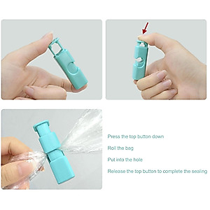 Tsugar Bread Bag Clips, Bread Bag Seal Clip Reusable Easy Squeeze & Lock for Snack Food Bread Bag, Strong Moistures-Proof Fresh-Keeping Sealing Clip