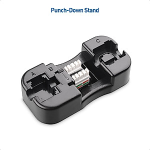 Cable Matters [UL Listed] 50-Pack 10Gbps Cat6 Keystone Jacks, RJ45 Keystone Jack, Ethernet Keystone Jack in White with Keystone Punch-Down Stand for Patch Panel and Wall Plate
