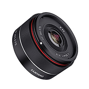 Samyang SYIO35AF-E 35mm f/2.8 Ultra Compact Wide Angle Lens for Sony E Mount Full Frame, Black