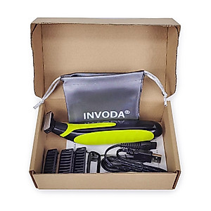 INVODA Electric Shaver for Men Rechargeable Razors Face and Body One Blade Trimmer Waterproof Wet & Dry