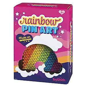 Toysmith Colorful Rainbow Pin Art, Girls Boys, Room Decor Desk Toy