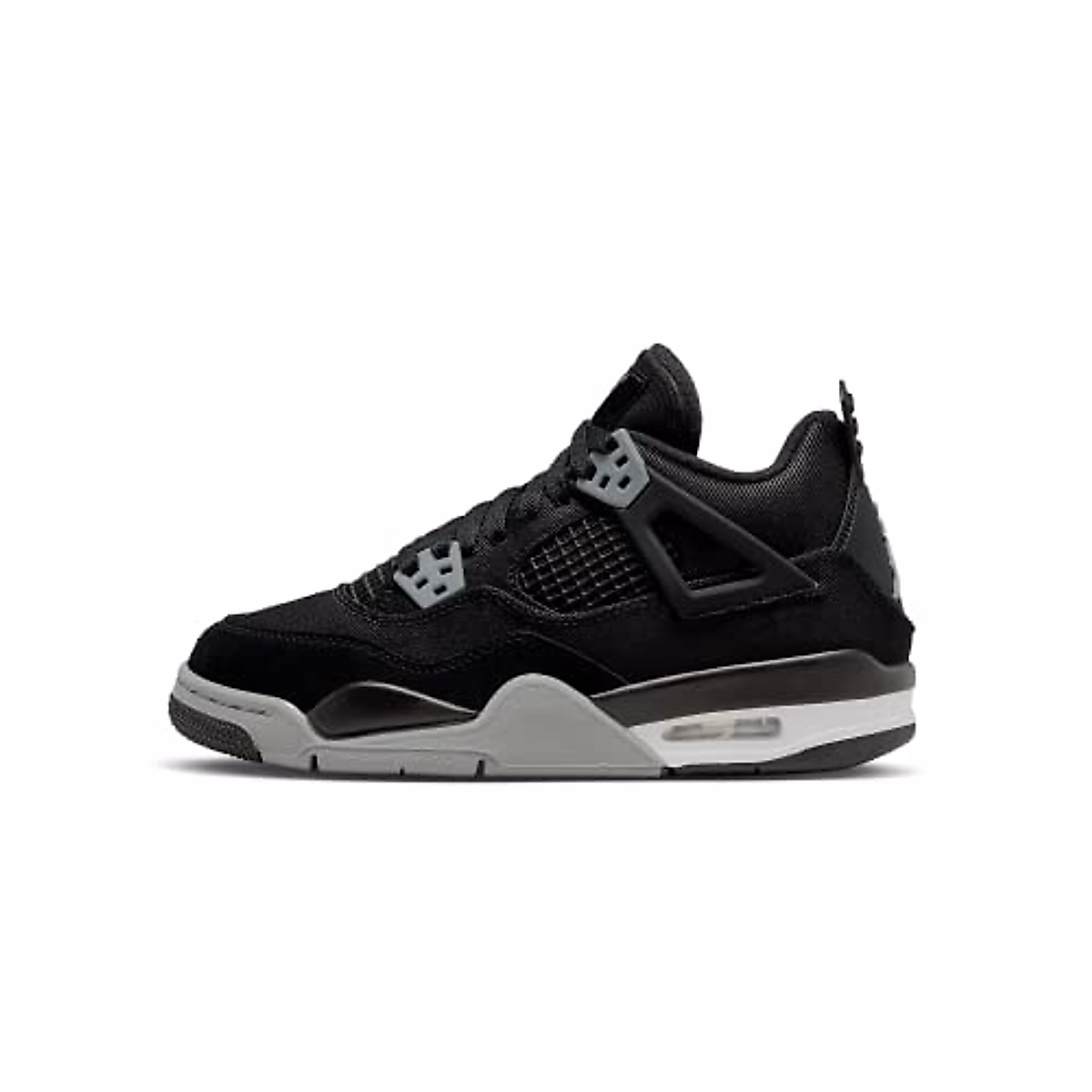 Jordan Youth Air 4 GS DV0553 006 Black Canvas - Size 5.5Y