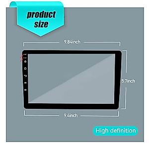 UGSHY Pack-1 Car Navigation Tempered Film, 10.1"-10.2" Touch Screen Tempered Glass Protective Film, Suitable for Most Models (Transparent)