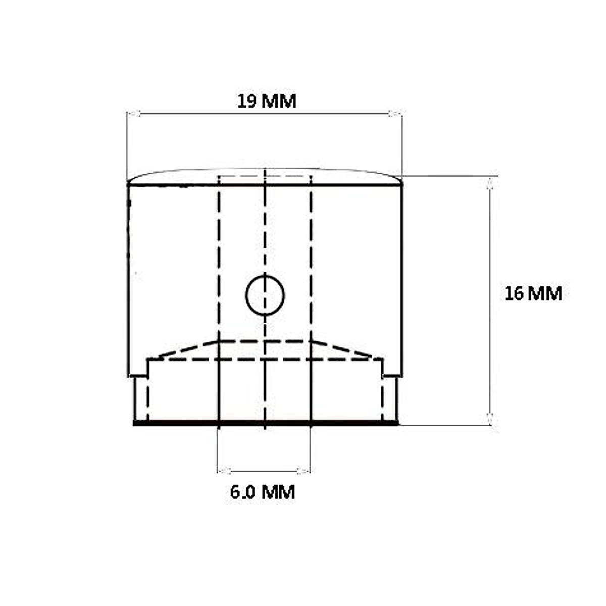 Guyker 3Pcs Guitar Aluminum Alloy Flat Top Control Knobs Dia. 6mm(0.24") Shaft Pots - Dome Tuning Potentiometer Knob Replacement Part for Electric Guitar or Precision Bass, black