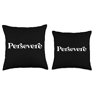 Persevere Tees NYC Persevere, She Persevered Throw Pillow, 16x16, Multicolor