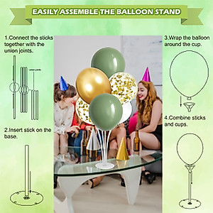 234 Pcs Sage Green Baby Shower Decorations, Neutral Baby Shower Decor Supplies- Disposable Dinnerware Set With Eucalyptus Leaf, "OH BABY" Banner, Balloon, Sash, Cake Topper, Paper Balls, Garland