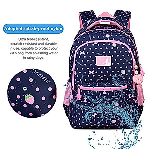 AOTOW School Backpack Girls Bookbag Kids - Cute Bags for Middle Elementary Preschool Kindergarten Supplies for Teen Little Children Student