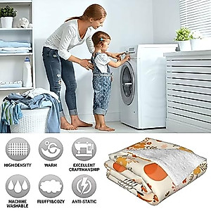 Fox Throw Blanket Soft Cozy Flannel Blankets Lightweight Warm Blanket Bed Couch Sofa for All Seasons Kids Boys Girls Men Women Gifts 60"X50"