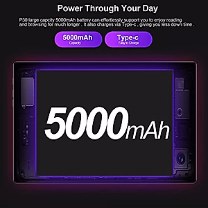 MAVIS LAVEN 64GB Tablet, Octa Core 4G LTE Dual SIM 100‑240V 4G LTE Tablet for Game (US Plug)