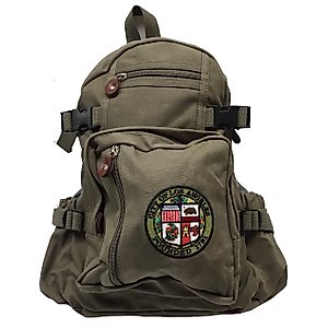 City of Los Angeles Large Olive Green Backpack