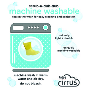 Totes Men's Chelsea Rain Boots, Black, 10